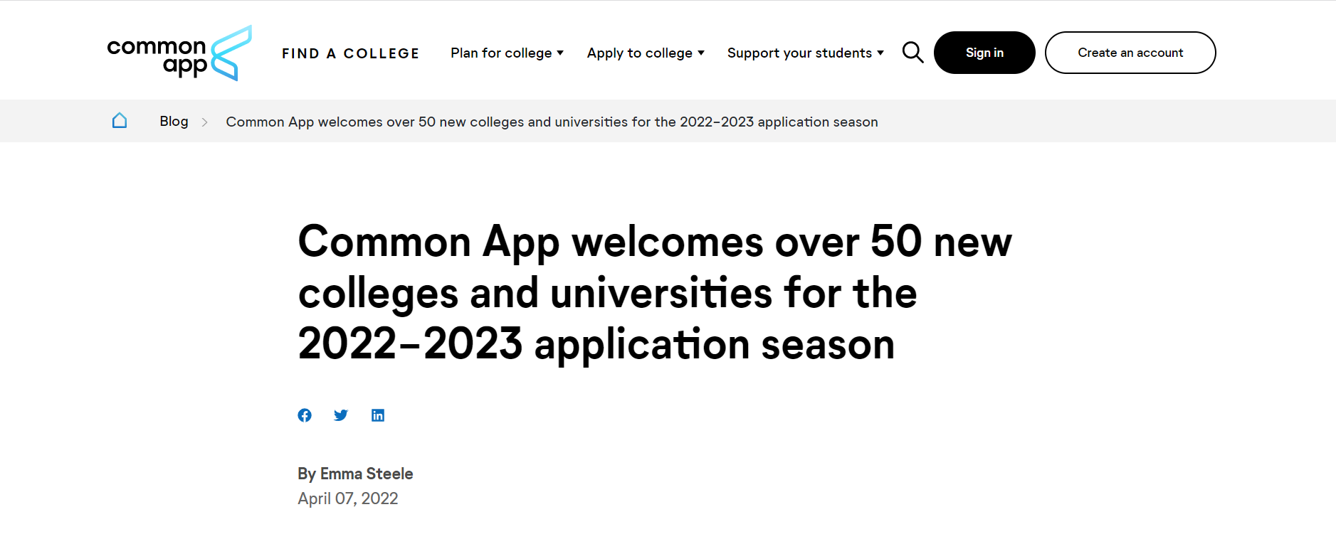 好消息!! Common App 新增50+所大學合作提交申請 - 林教授教育集團